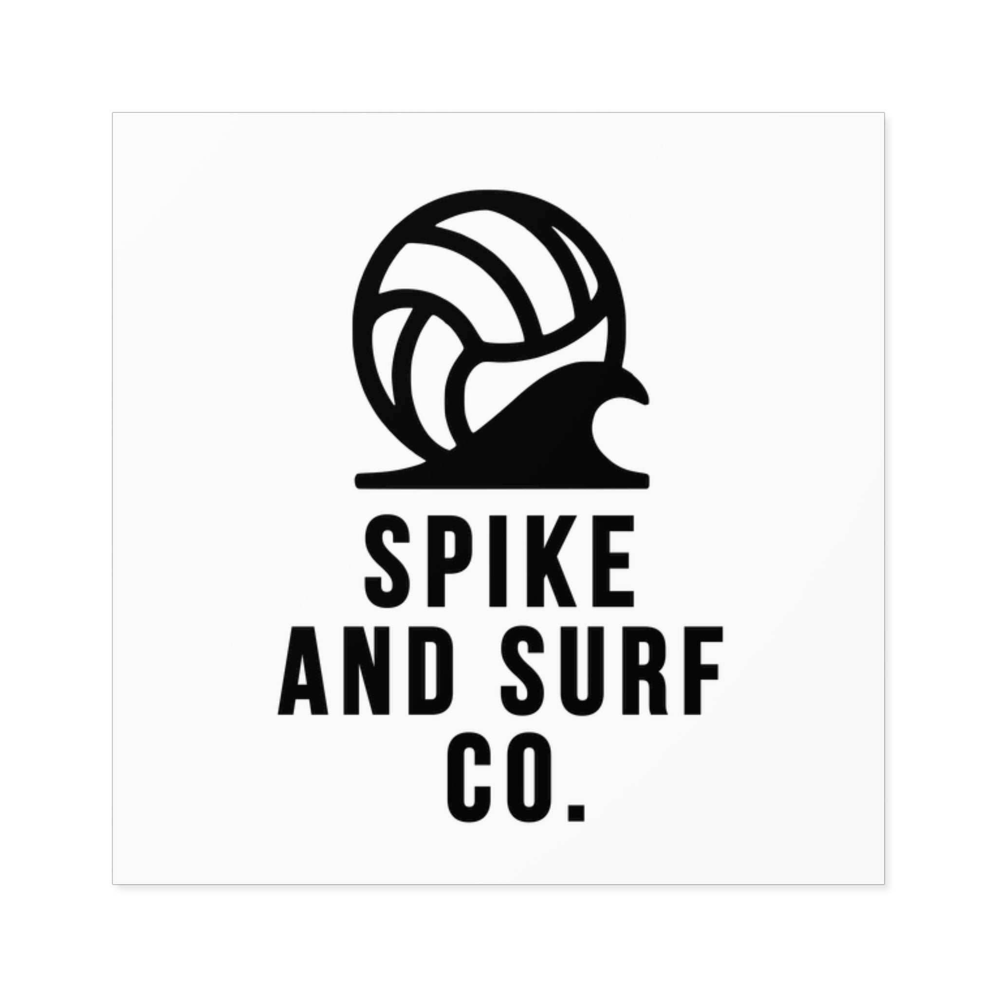 Spike & Surf Co. Wave Logo Sticker – Spike and Surf Co